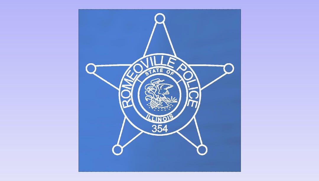 Romeoville Illinois Police Badge Acrylic Lighted Plaque, Illinois ...