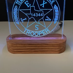 Texas Highway Patrol, State Trooper, Lighted Plaque - Etsy