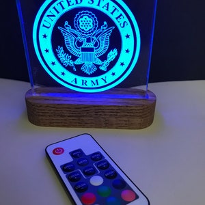 US Army Emblem Lighted Plaque, US Army Emblem Lighted Sign. - Etsy
