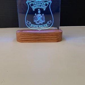 Maryland State Police Badge Acrylic Lighted Plaque. Police Badge ...
