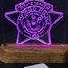 Chicago Police Badge Acrylic Lighted Plaque. Police Badge, Personalized ...