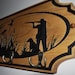 Rustic Engraved Hunting Coat Rack - Etsy