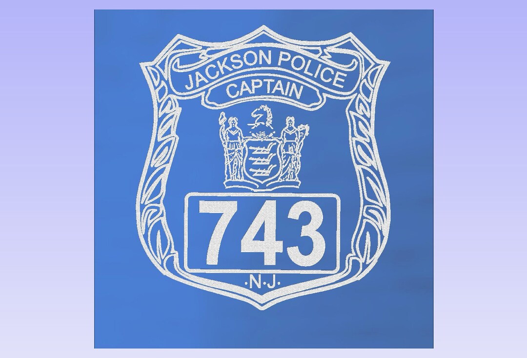 Jackson Township NJ Police Badge Acrylic Lighted Plaque. Police Badge ...