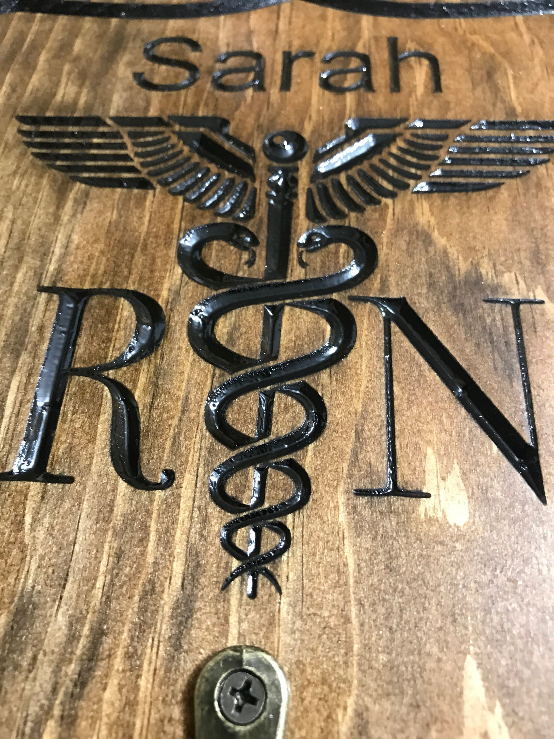 Registered Nurse Stethoscope Hook Plaque RN Gift RN | Etsy