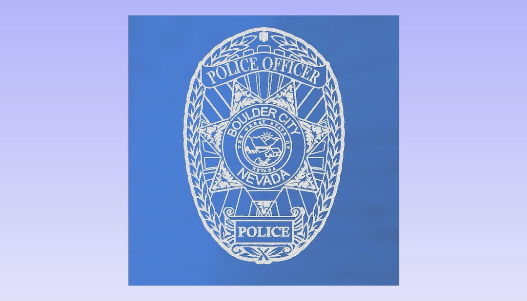 Boulder City Nevada Police Badge Acrylic Lighted Plaque. Police Badge ...