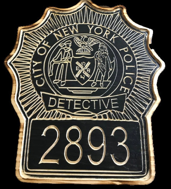 Home Décor NYPD Personalized Detective Badge NYPD Police Badge Police ...