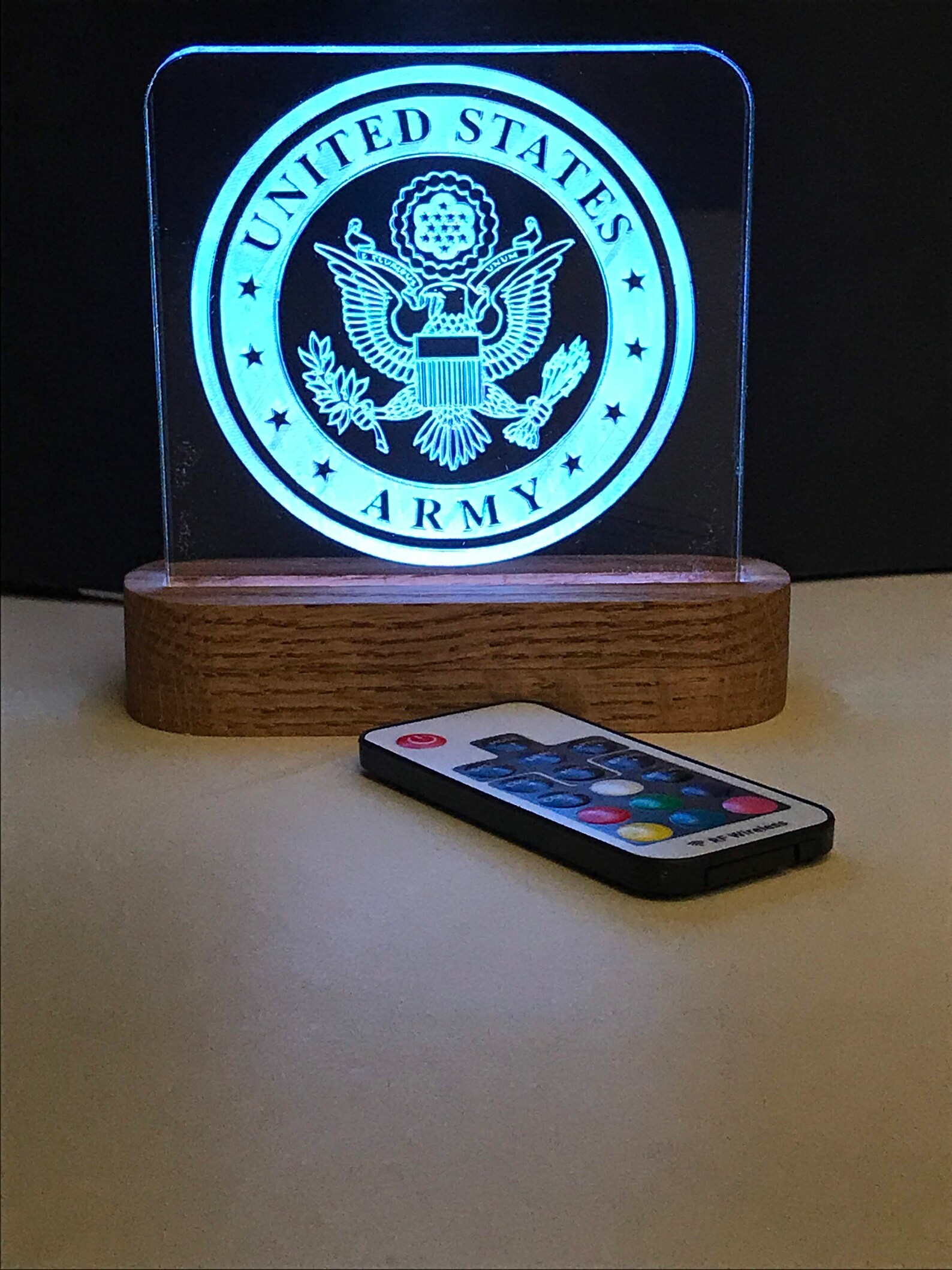 US Army Emblem Lighted Plaque US Army Emblem Lighted Sign. | Etsy