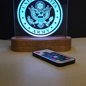 US Army Emblem Lighted Plaque, US Army Emblem Lighted Sign. - Etsy