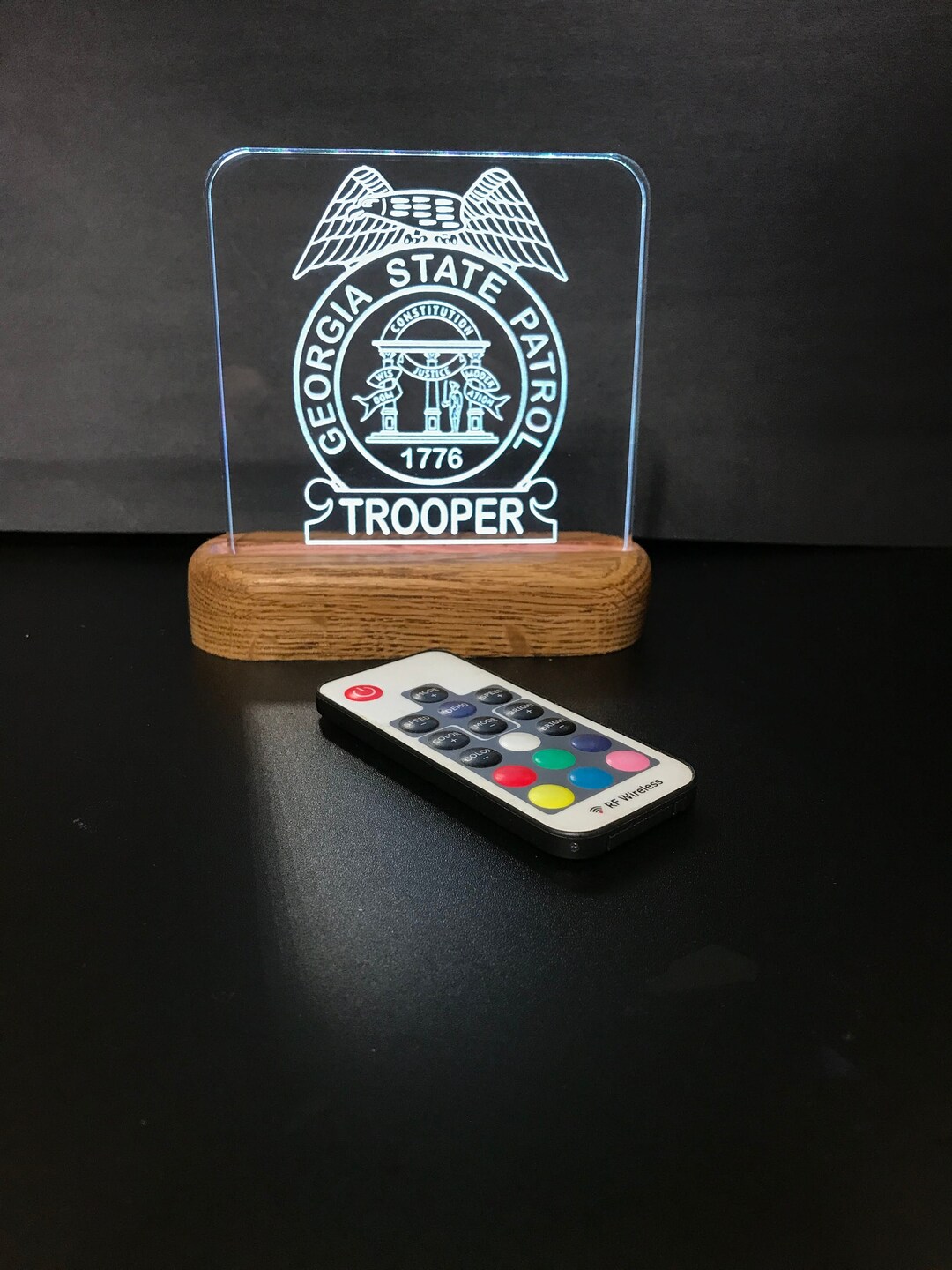 Georgia State Highway Patrol Badge Acrylic Lighted Plaque. Police Badge ...