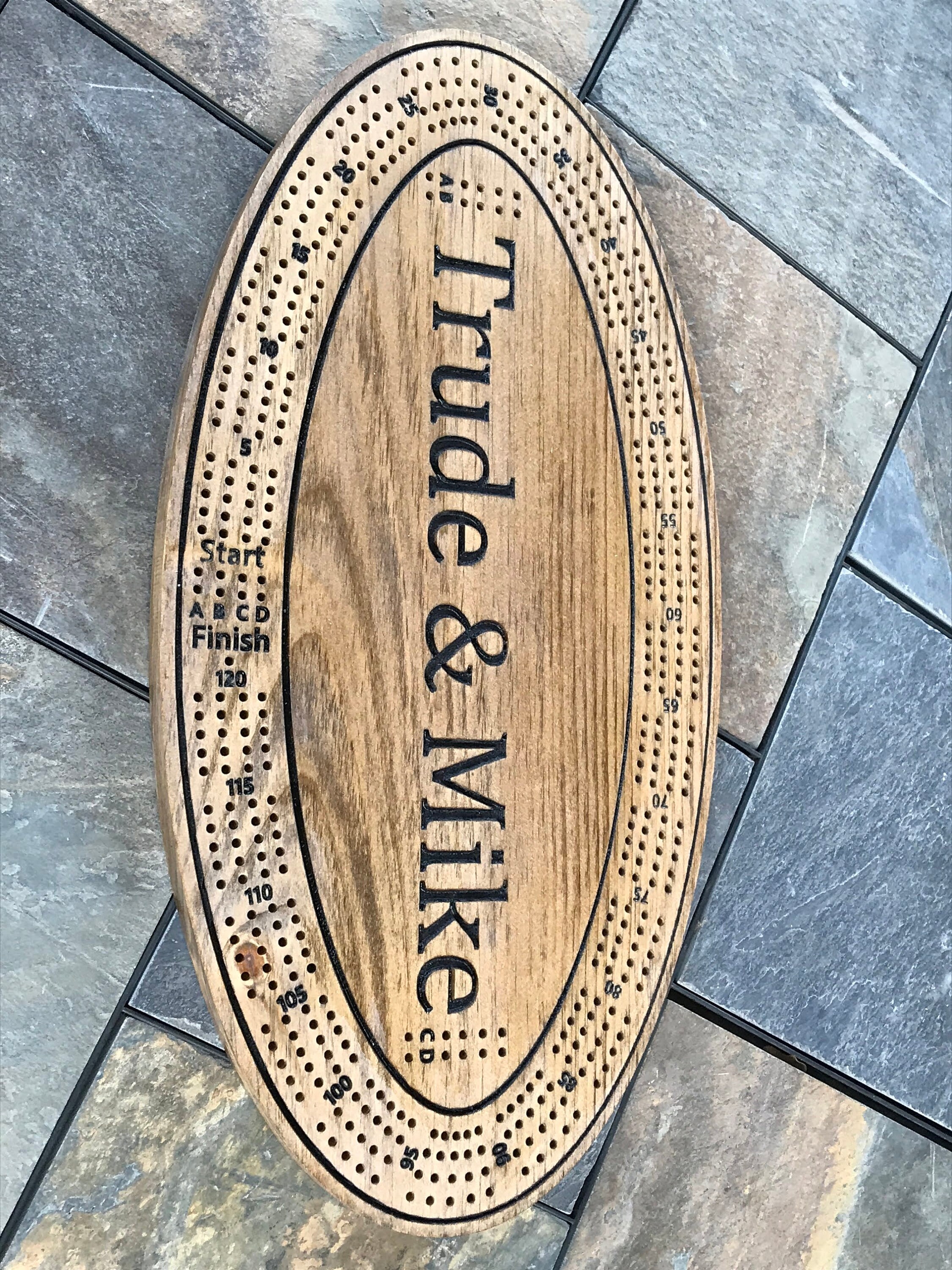 Custom Cribbage Board Personalized Cribbage Boardsolid Wood | Etsy