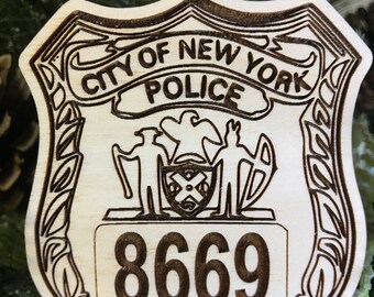 Personalized Garland Texas Police Badge Ornament Gift for | Etsy