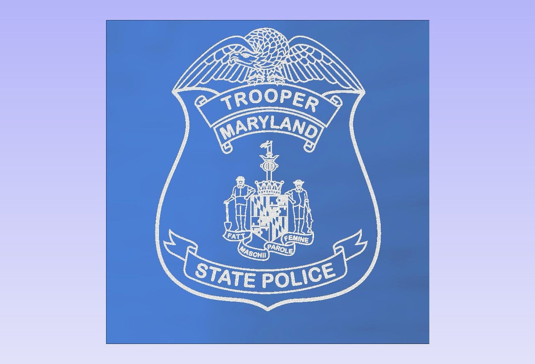 Maryland State Police Badge Acrylic Lighted Plaque. Police - Etsy