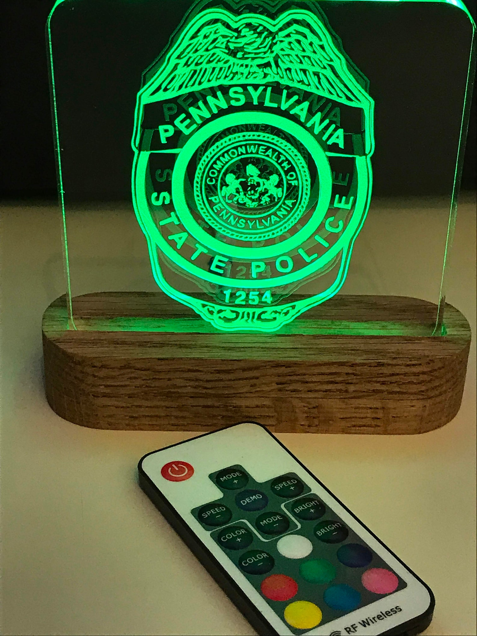 Pennsylvania State Police Badge Acrylic Lighted Plaque. - Etsy