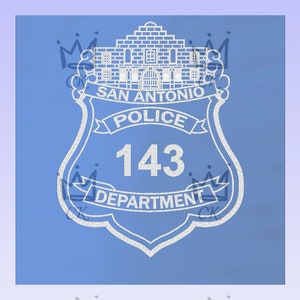 San Antonio Police Badge Acrylic Lighted Plaque. Police Badge | Etsy