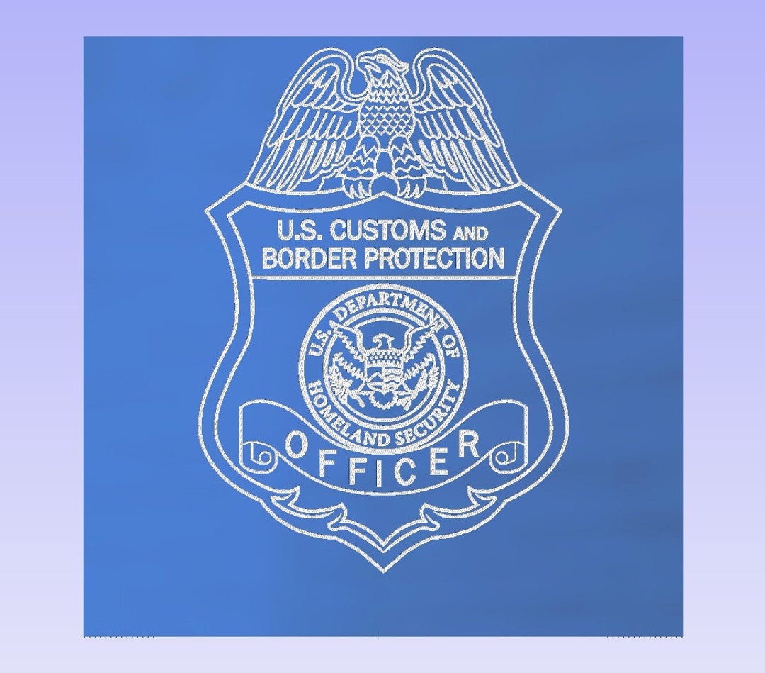 US Customs and Border Protection CBP DHS Officer Badge Acrylic Lighted ...