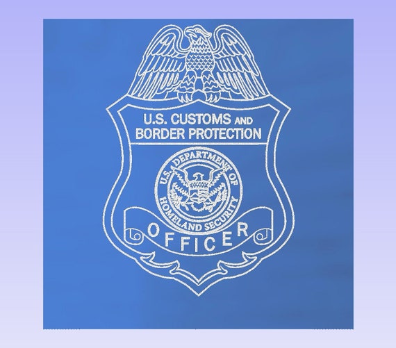 US Customs and Border Protection CBP DHS Officer Badge Acrylic | Etsy