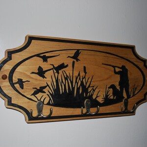 Rustic Engraved Hunting Coat Rack - Etsy