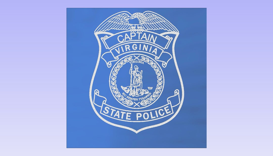Virginia State Police Captain Badge Acrylic Lighted Plaque. - Etsy