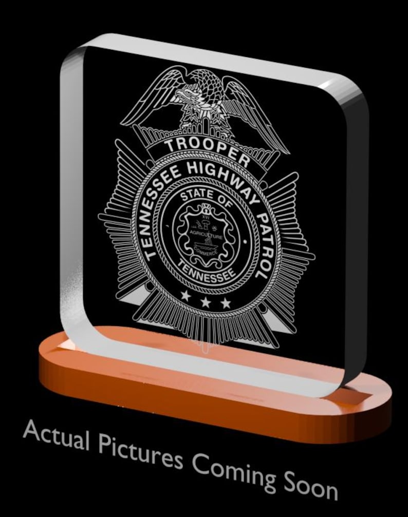 Tennessee Highway Patrol Police Badge Acrylic Lighted Plaque. - Etsy