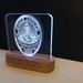 LAPD Badge Acrylic Lighted Plaque. Police Badge, Personalized Los ...