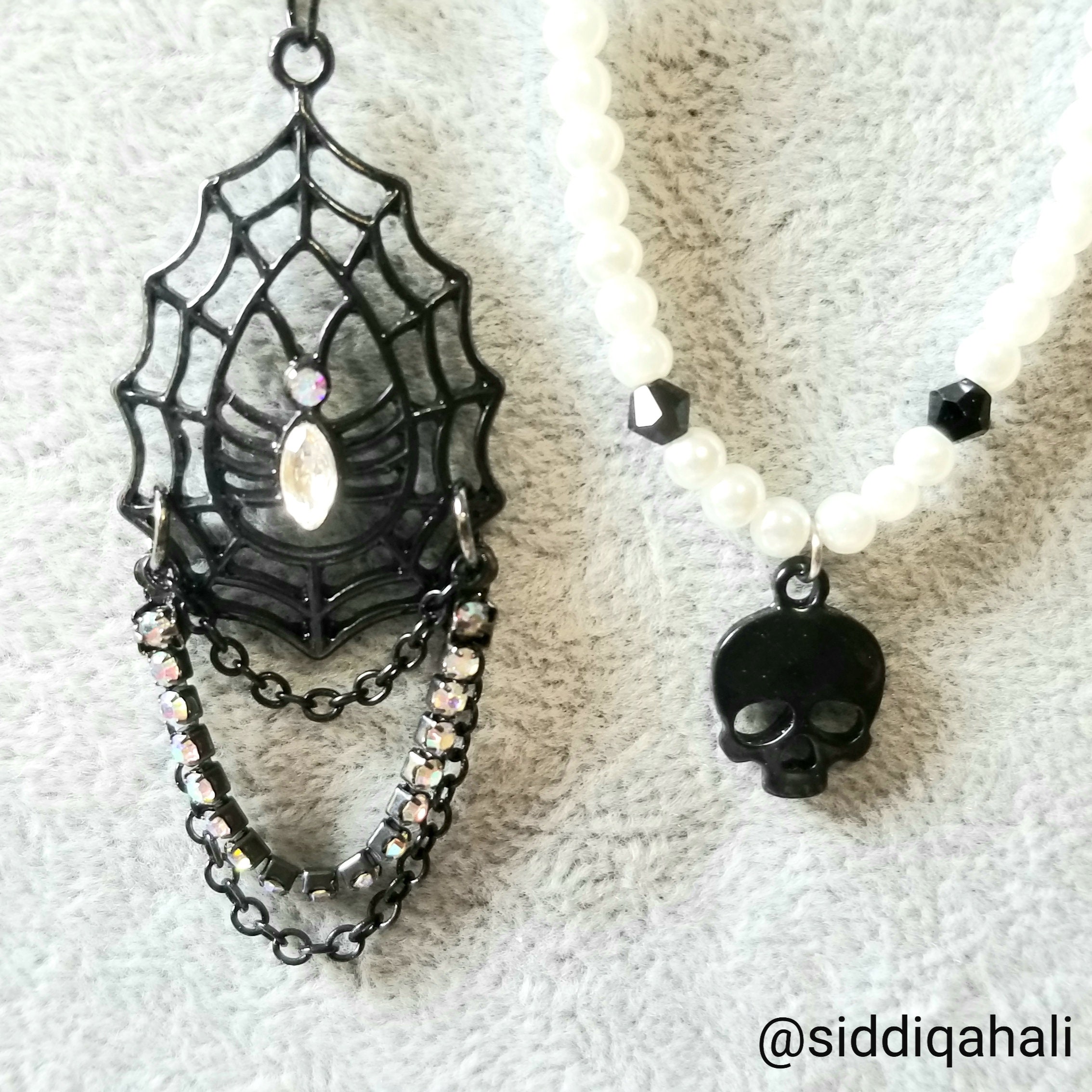 Spider Web Chains Necklace - Etsy