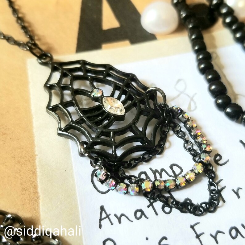 Spider Web Chains Necklace - Etsy