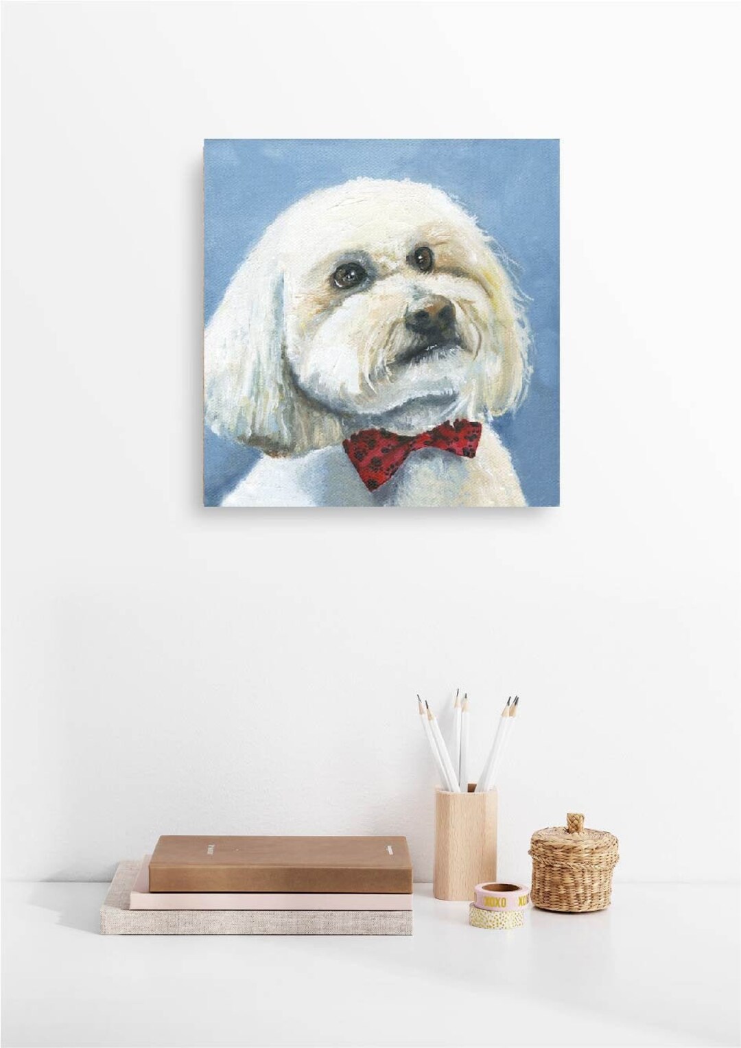 Custom Pet Canvas, Dog Painting, Pet Portrait, Dog Painting Cat ...