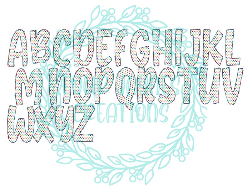 School Days Doodle Alphabet Font Bundle - Etsy