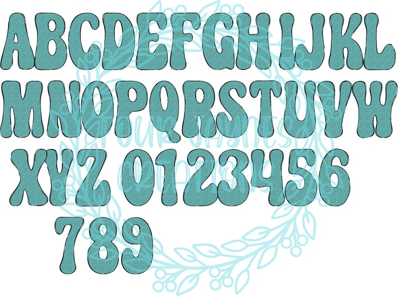 Groovy Retro Alphabet Font Bundle - Etsy
