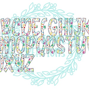 School Days Doodle Alphabet Font Bundle - Etsy