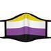 Nonbinary Mask NB Pride Flag Mask Non Binary Pride Month Mask Enby ...
