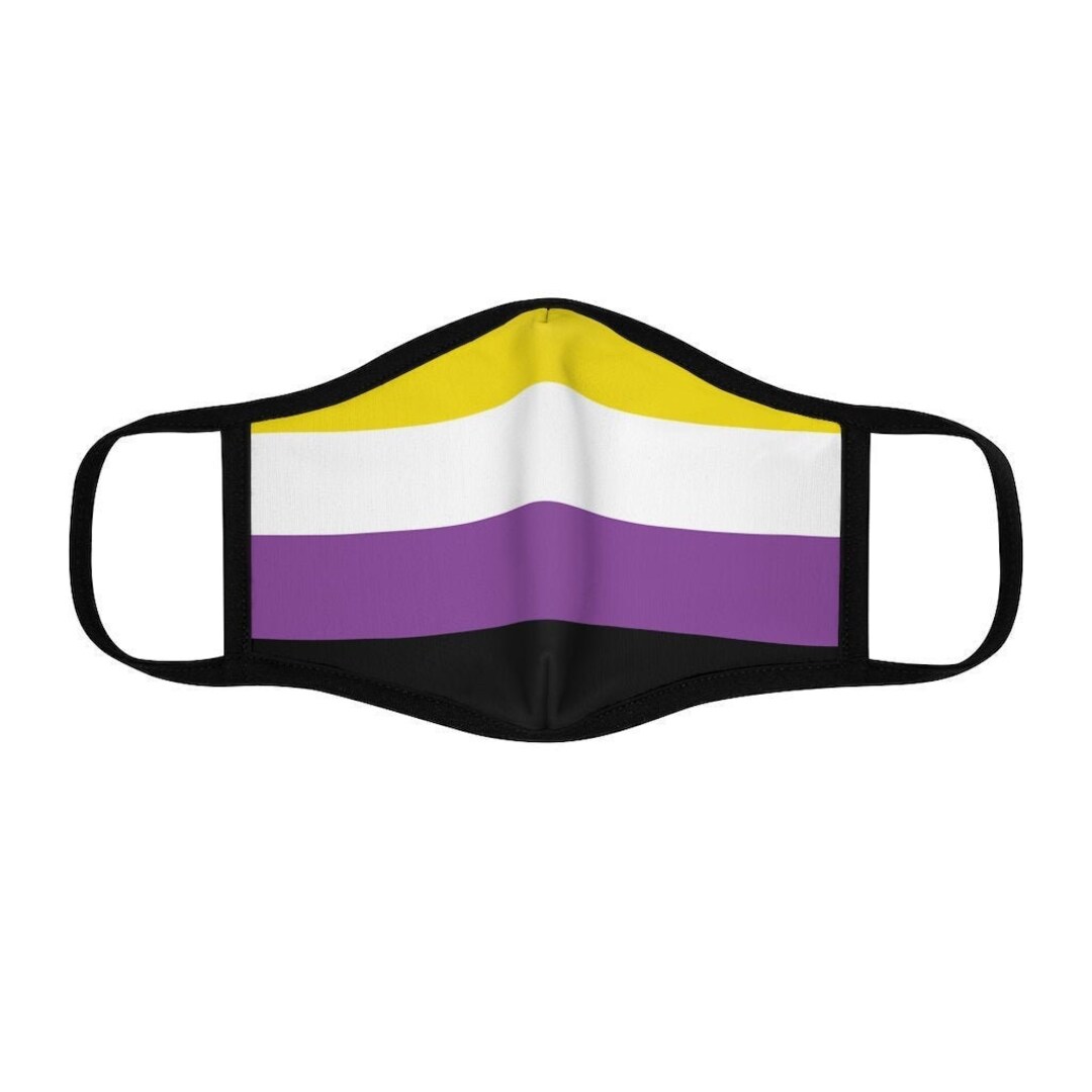 Nonbinary Mask NB Pride Flag Mask Non Binary Pride Month Mask Enby ...