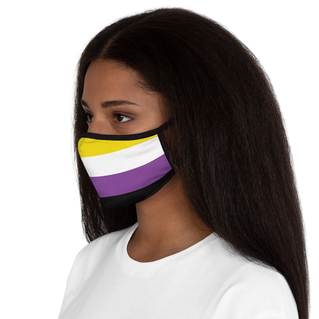Nonbinary Mask NB Pride Flag Mask Non Binary Pride Month - Etsy