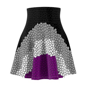 Asexual Pride Flag Skirt Ace Pride Skirt Pride Month Clothing Flowy ...