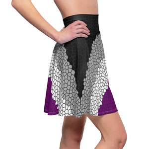 Asexual Pride Flag Skirt Ace Pride Skirt Pride Month Clothing Flowy ...