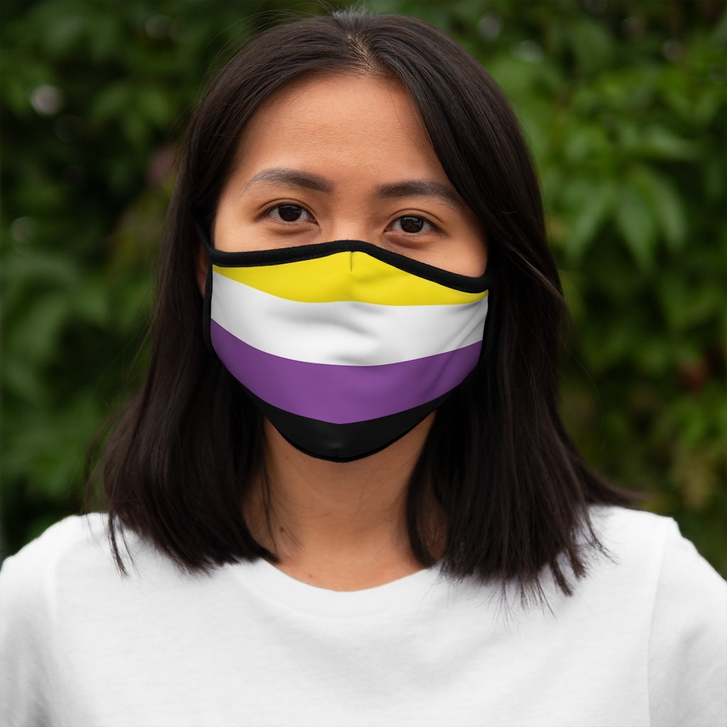 Nonbinary Mask NB Pride Flag Mask Non Binary Pride Month - Etsy