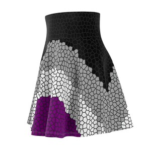 Asexual Pride Flag Skirt Ace Pride Skirt Pride Month Clothing Flowy ...