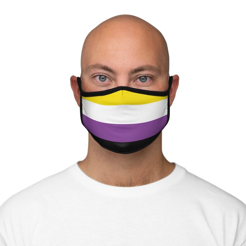 Nonbinary Mask NB Pride Flag Mask Non Binary Pride Month - Etsy