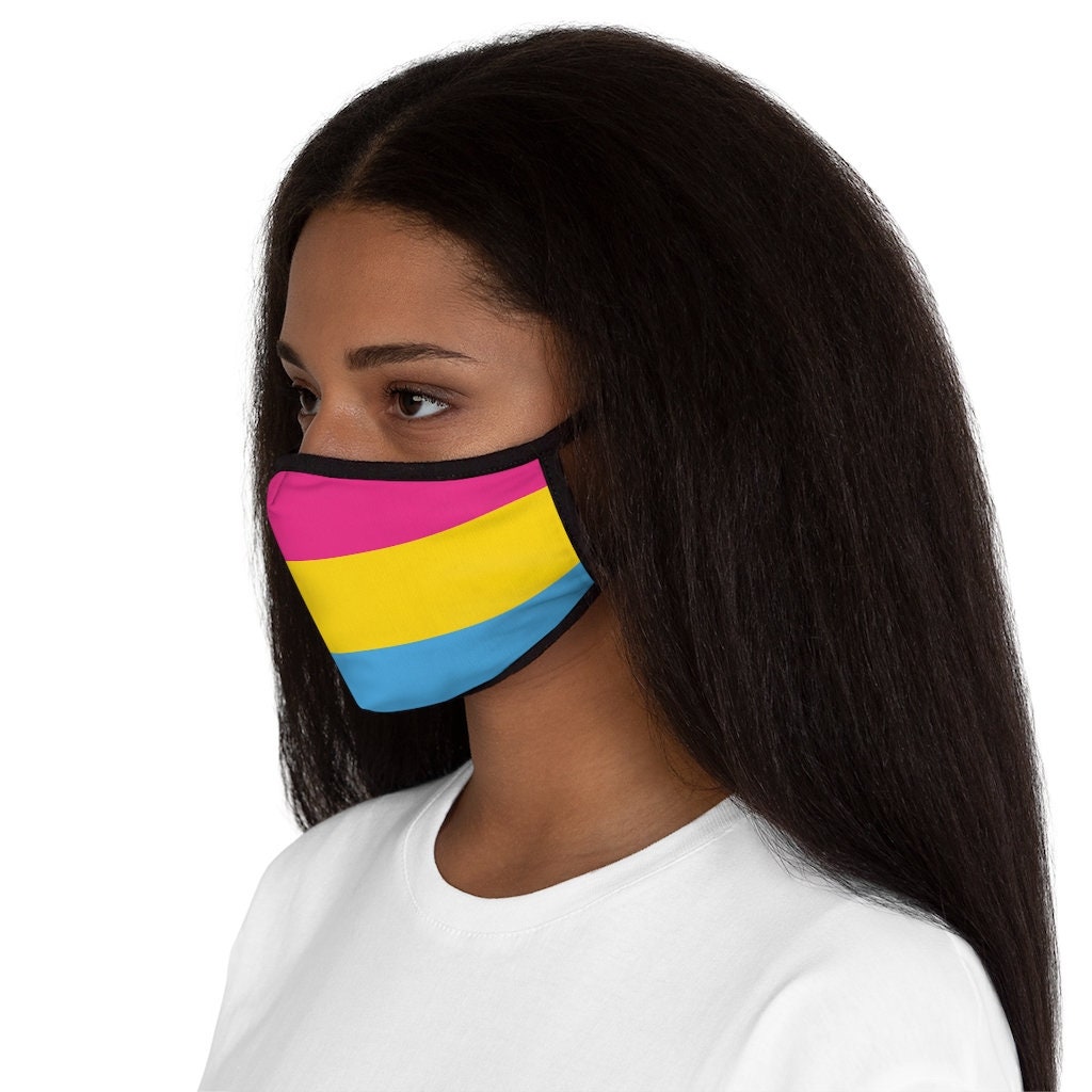 Pansexual Mask Pan Pride Flag Mask Pansexual Pride Month - Etsy