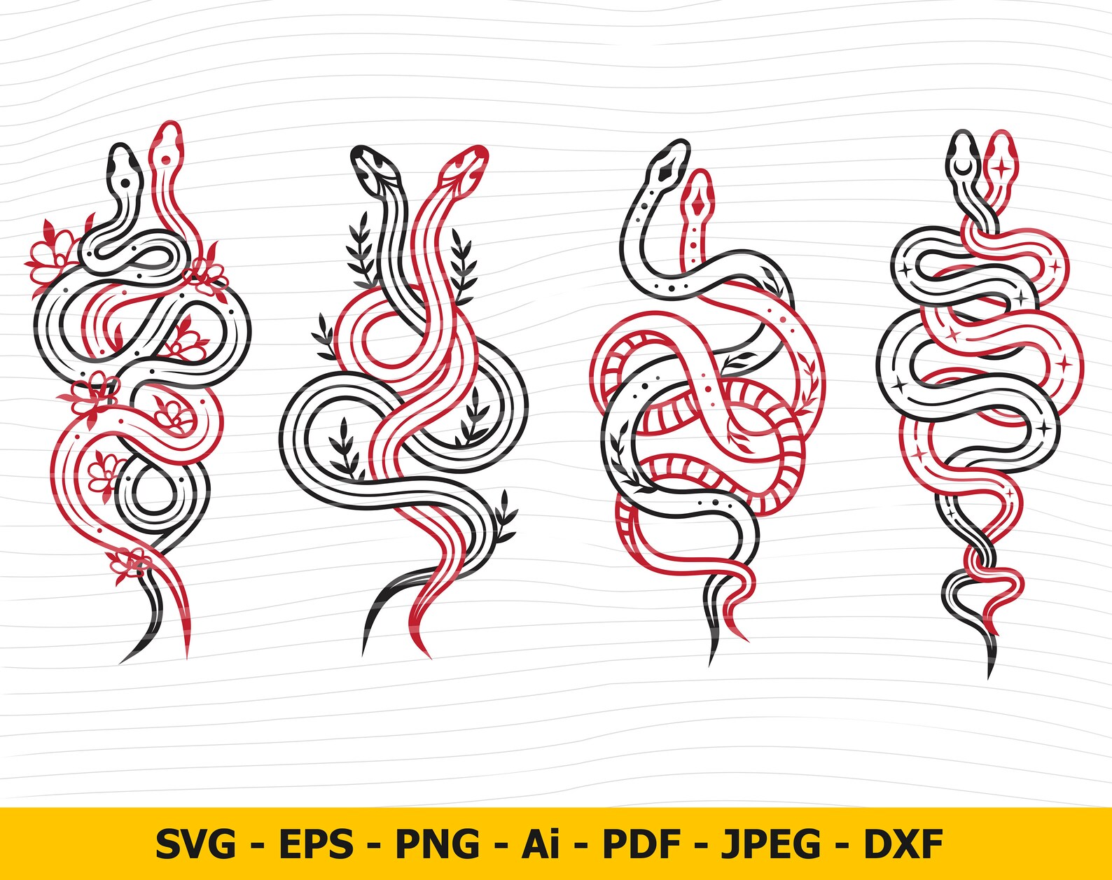 Snake SVG Bundle, Snake Svg, Snakes Svg, Boho Snake Svg, Snake Png ...