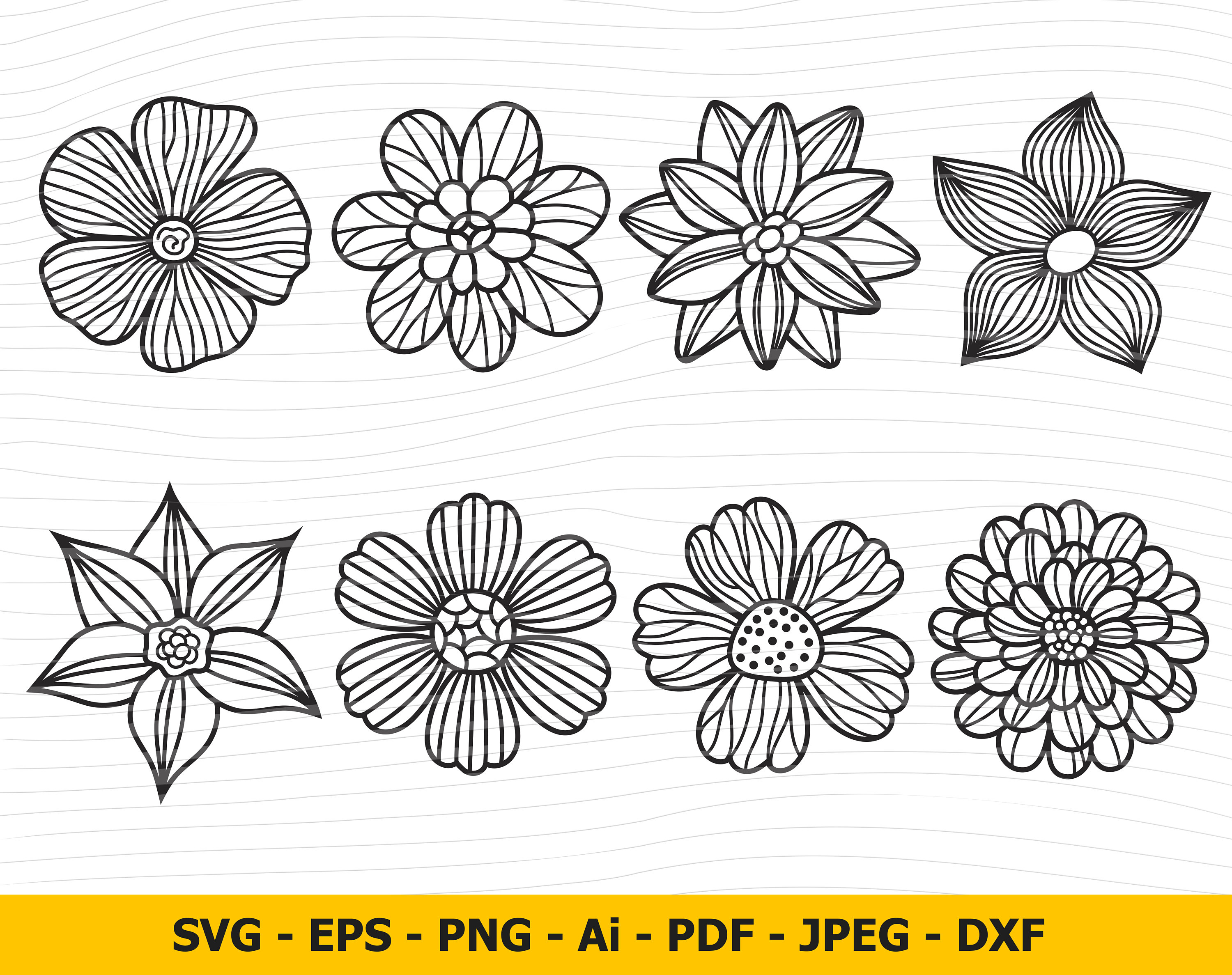 Flower Petal Outline Clip Art