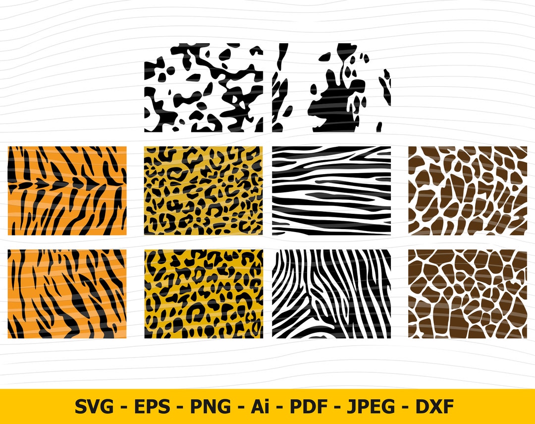 Animal Skin SVG - Animal Patterns SVG - Cutting Files for Cricut and ...