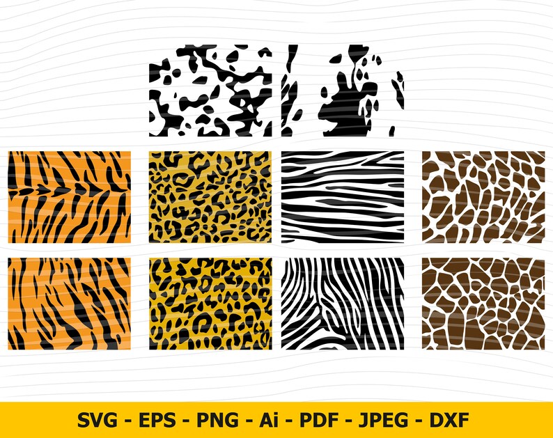 Animal Skin SVG - Animal Patterns SVG - Cutting Files for Cricut and ...