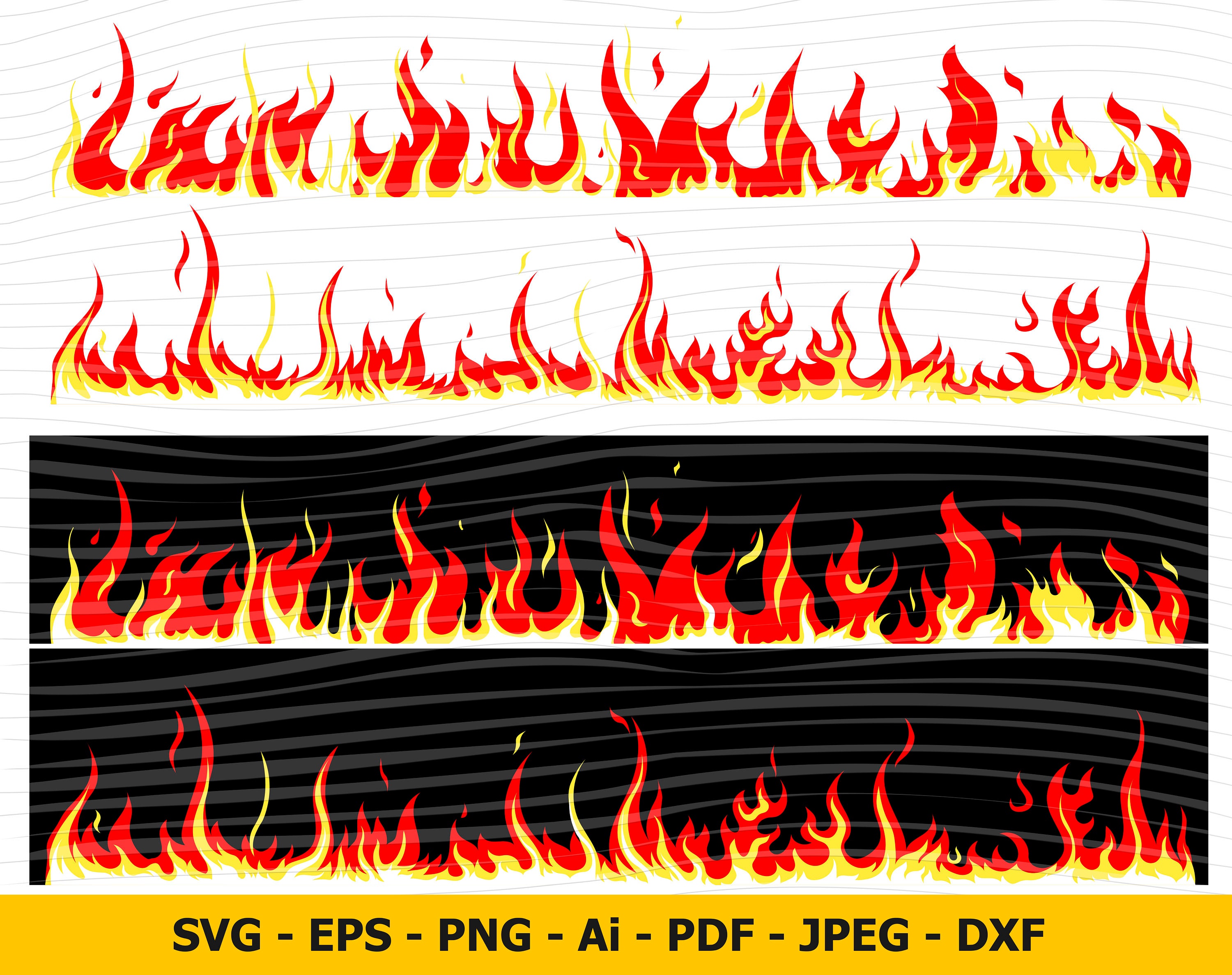 Fire Bundle Svg, Wall of Fire Svg, Fire Svg, Fire Clipart, Fire Vector ...