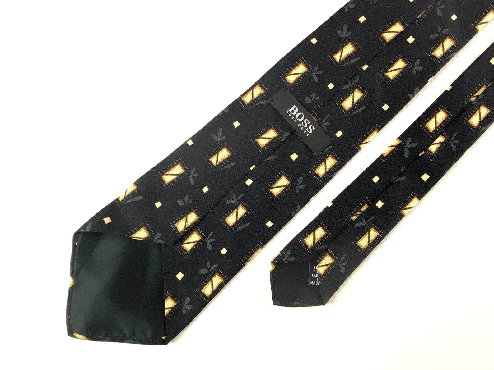 Hugo Boss Silk Tie Vintage Men's Black Necktie Retro Cravate - Etsy