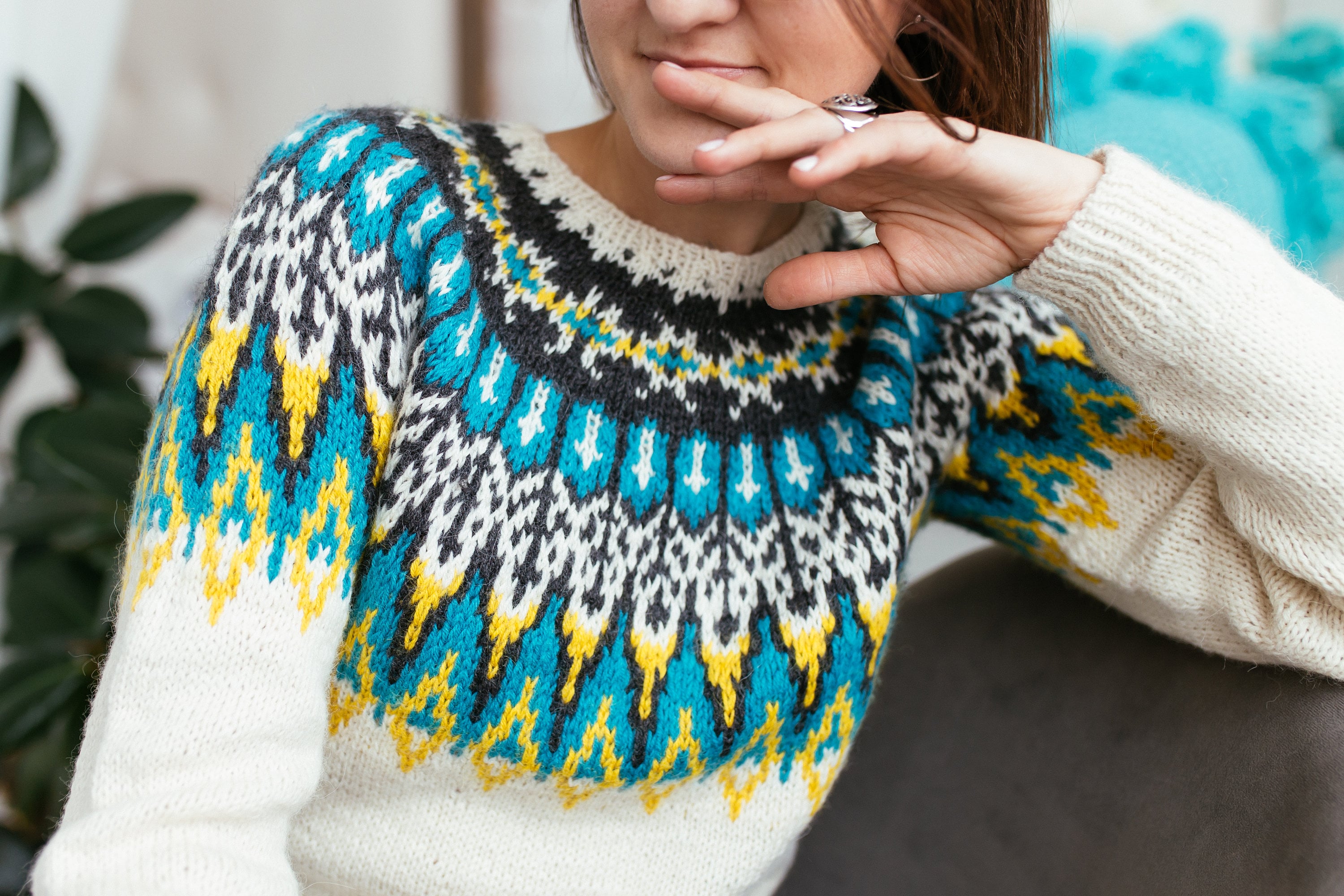 Icelandic Wool Sweater. Lopapeysa Handmade. Women Sweater. | Etsy