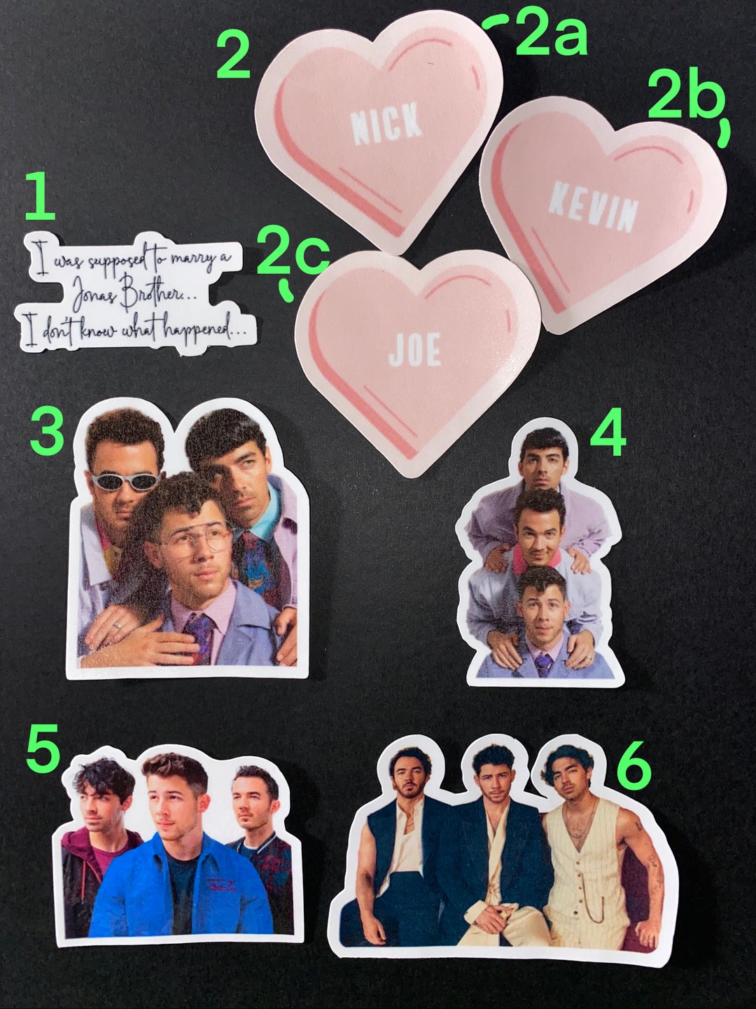 Jonas Brothers Stickers - Etsy