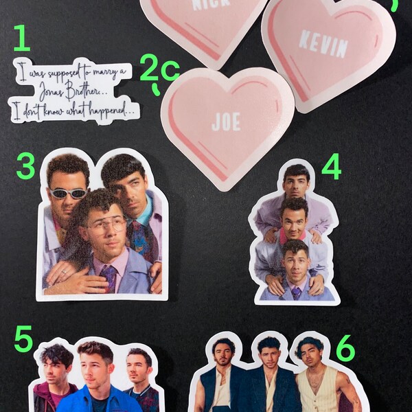 Jonas Brothers Stickers - Etsy