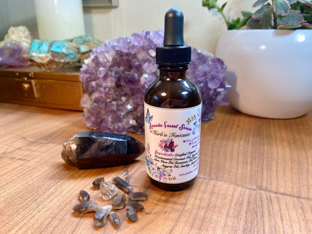 Ananda Facial Serum Crystal Infused Essential Oil Blend para una piel ...