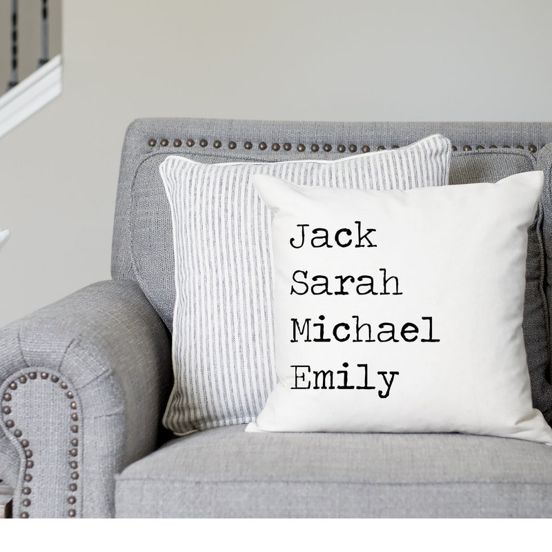 Family Name Pillow - Etsy